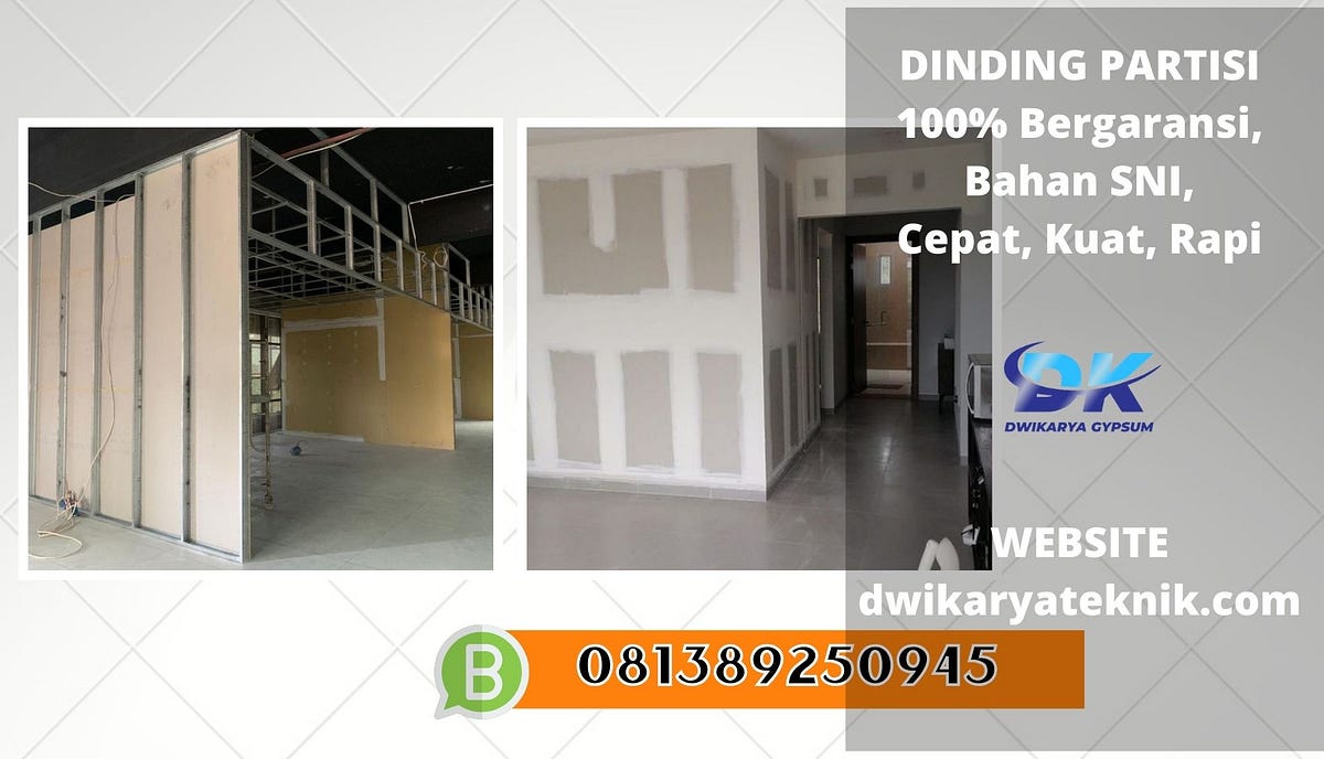 BERGARANSI, Wa 081325890945 Jasa Pasang Partisi Gypsum Yogyakarta ...