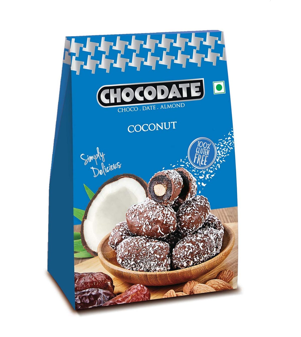 Chocodate Coconut, 100gm Box (Pack of 2) - Cchocodate India - Medium
