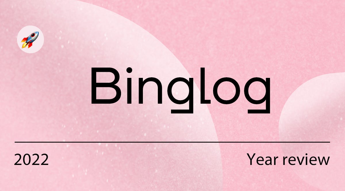 2022 Binglog wrap-up /review : Built With You in Mind | by Bingtellar | Medium