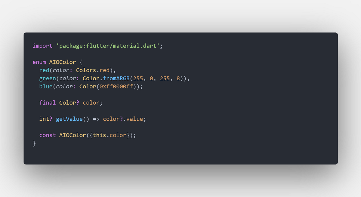 Enums - All In One Flutter. Flutter’ın yeni güncellemesi ile… | by Burak Bilgin | Medium