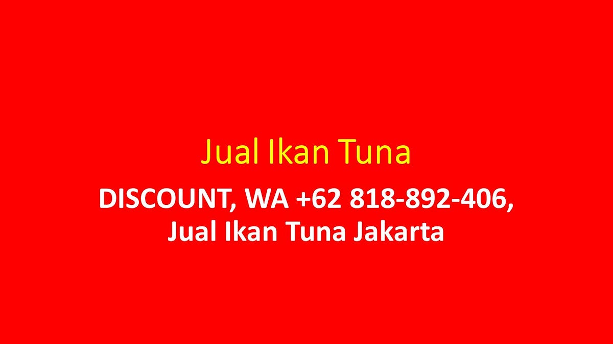 DISCOUNT, WA +62 818–892–406, Jual Ikan Tuna Jakarta | by Distributor Ikan Tuna | Medium