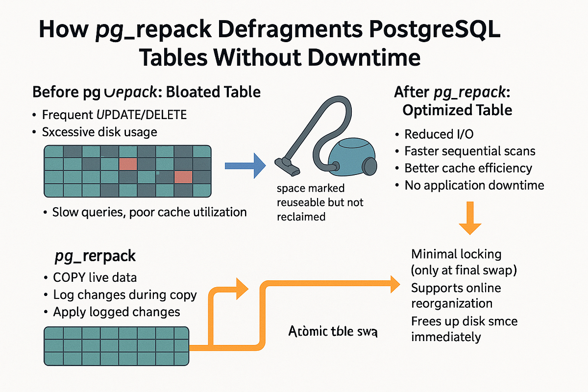 🚀 Zero-Downtime PostgreSQL 17 Table Optimization Using pg_repack | by Jeyaram Ayyalusamy | Aug ...