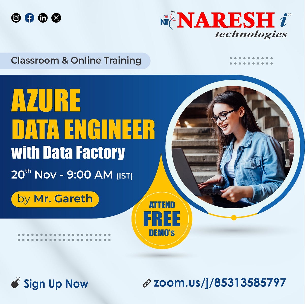 Attend Free Demo On Azure Data Engineer with Data Factory — Naresh IT ...