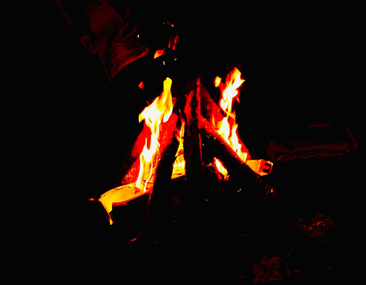 Bonfire (poem) - Blue Insights - Medium