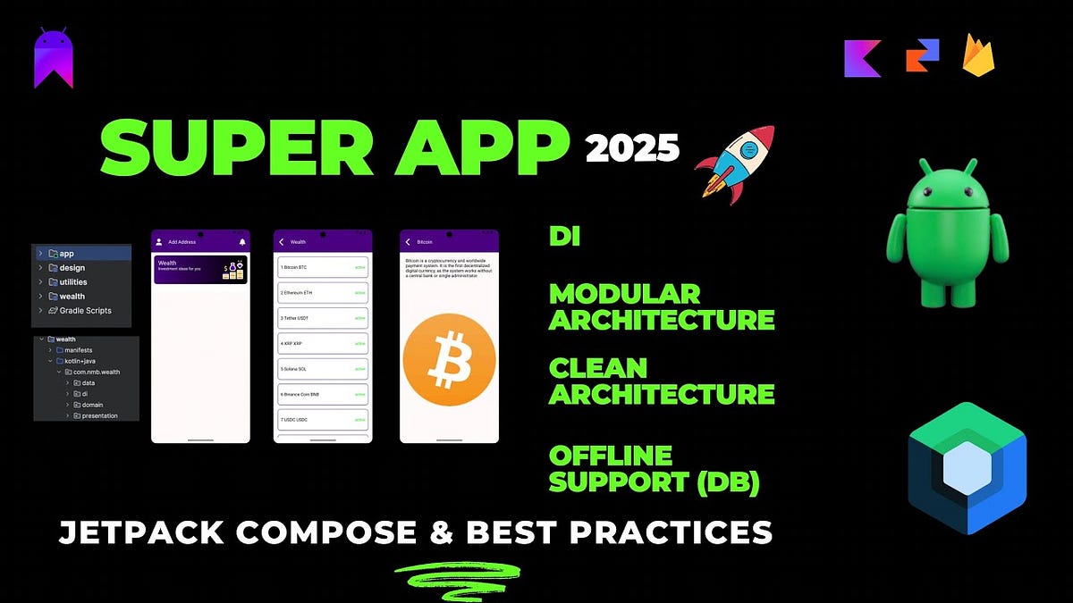 SuperApp a Jetpack Compose Project built using Best Android practices | by Sachin Rajput ...