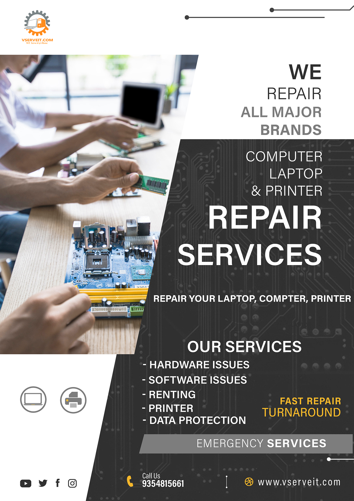 laptop repair services at home - VServeit - Medium