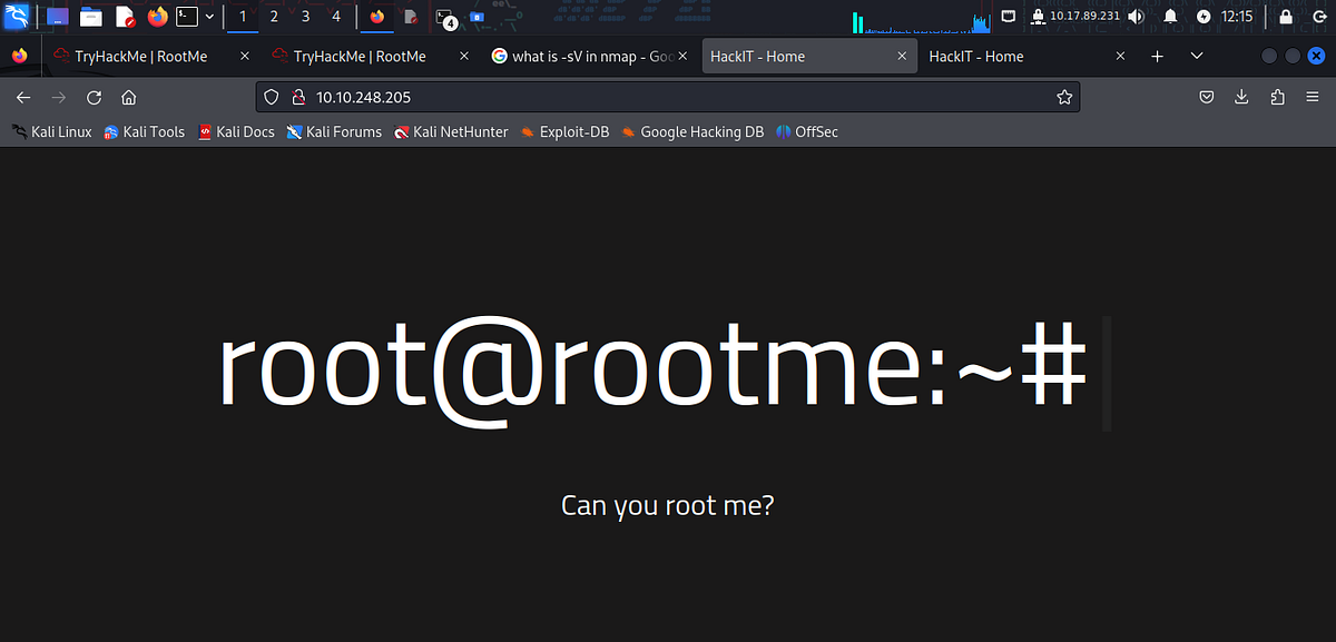 ROOT-ME | TryHackMe room. So, firstly we Have to do another room… | by ...