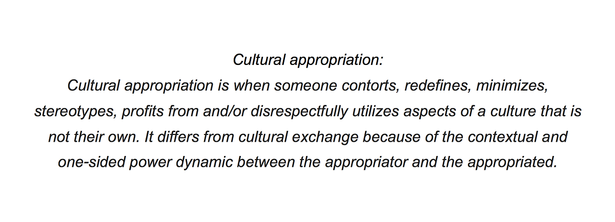 Cultural Appropriation: Power Dynamics in Practice | by LUCES | Medium
