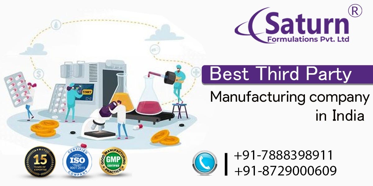 Best Third Party Manufacturing company in India- Saturn Formulations ...