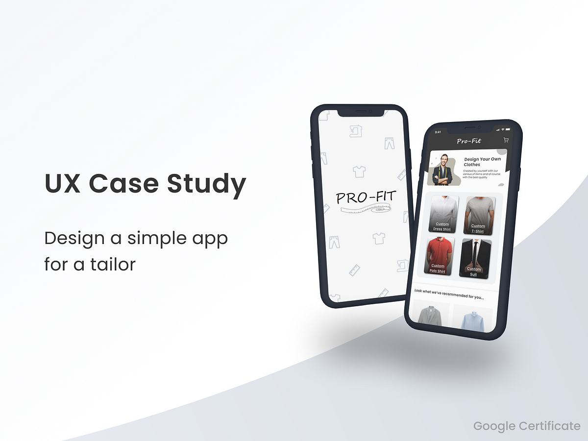 PRO-FIT — App for shopping by designing your own clothes — UX Case ...
