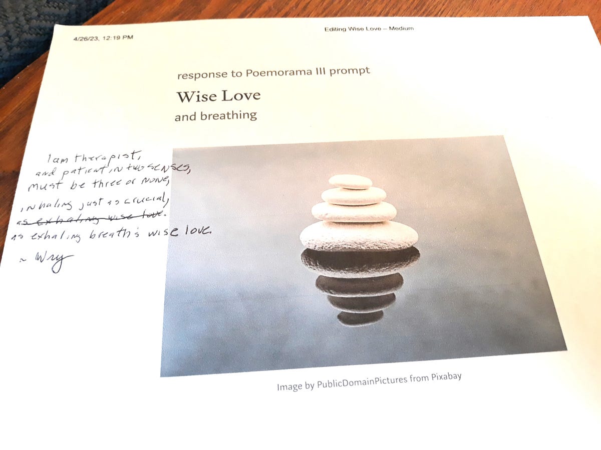 Wise Love - Paper Poetry - Medium