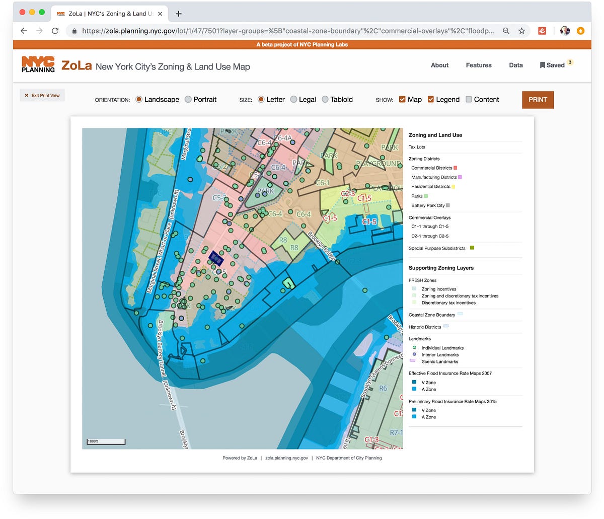 Printing Web Maps. “I want to print Zoning & Land Use maps… | by Andy ...