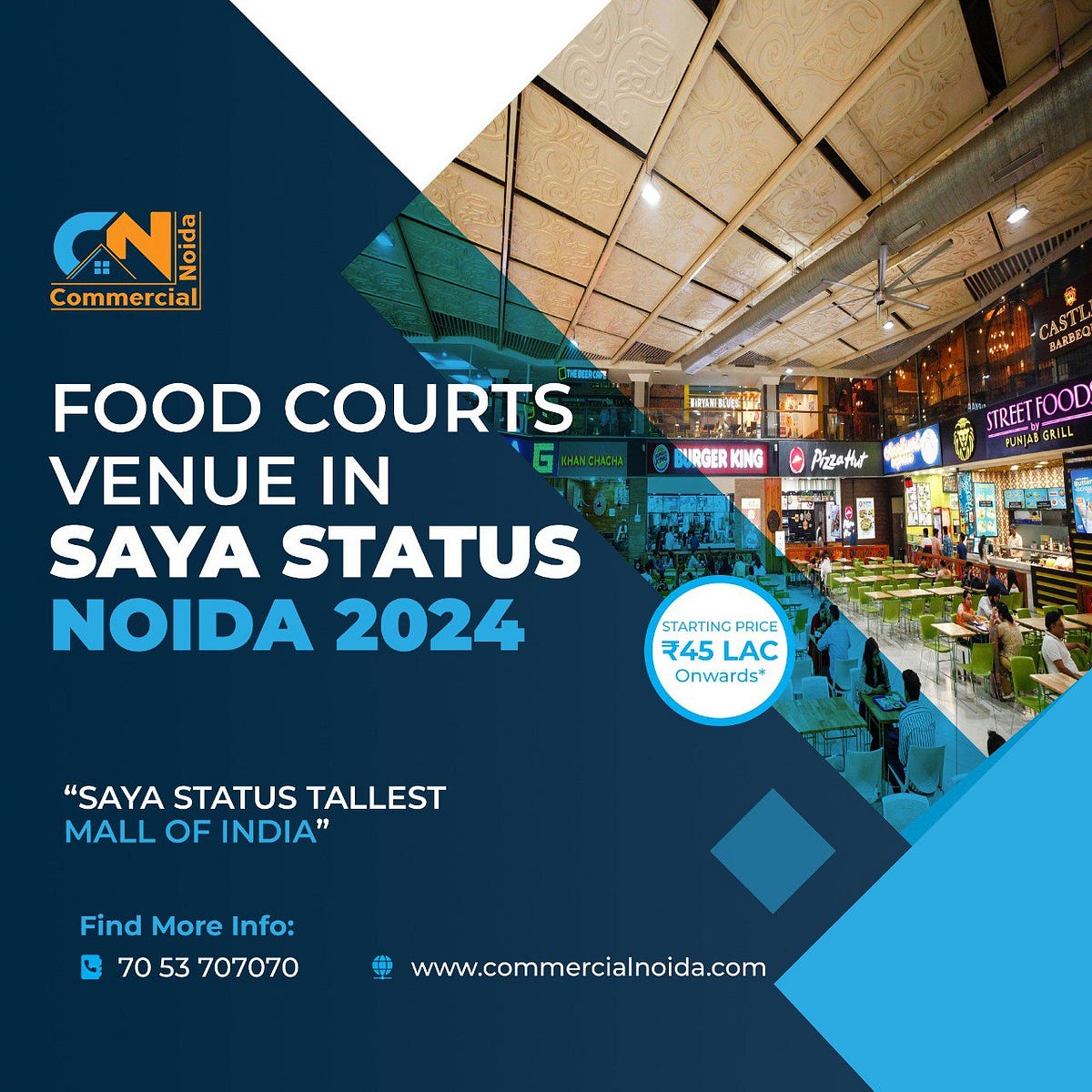 Food Courts Venue in Saya Status Noida 2024 | Medium