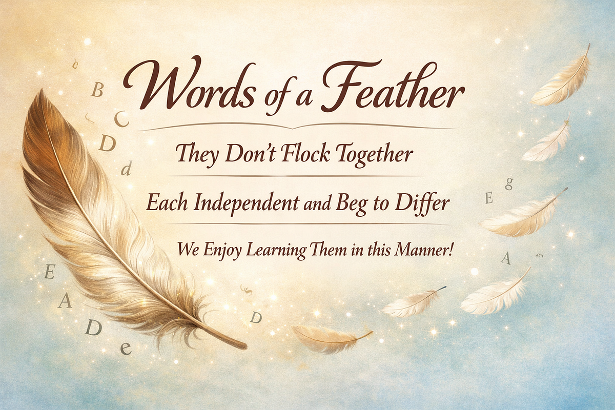 📖 Daily Vocab #9 — Words of a Feather Don’t Flock Together, Part 1— 5 ...
