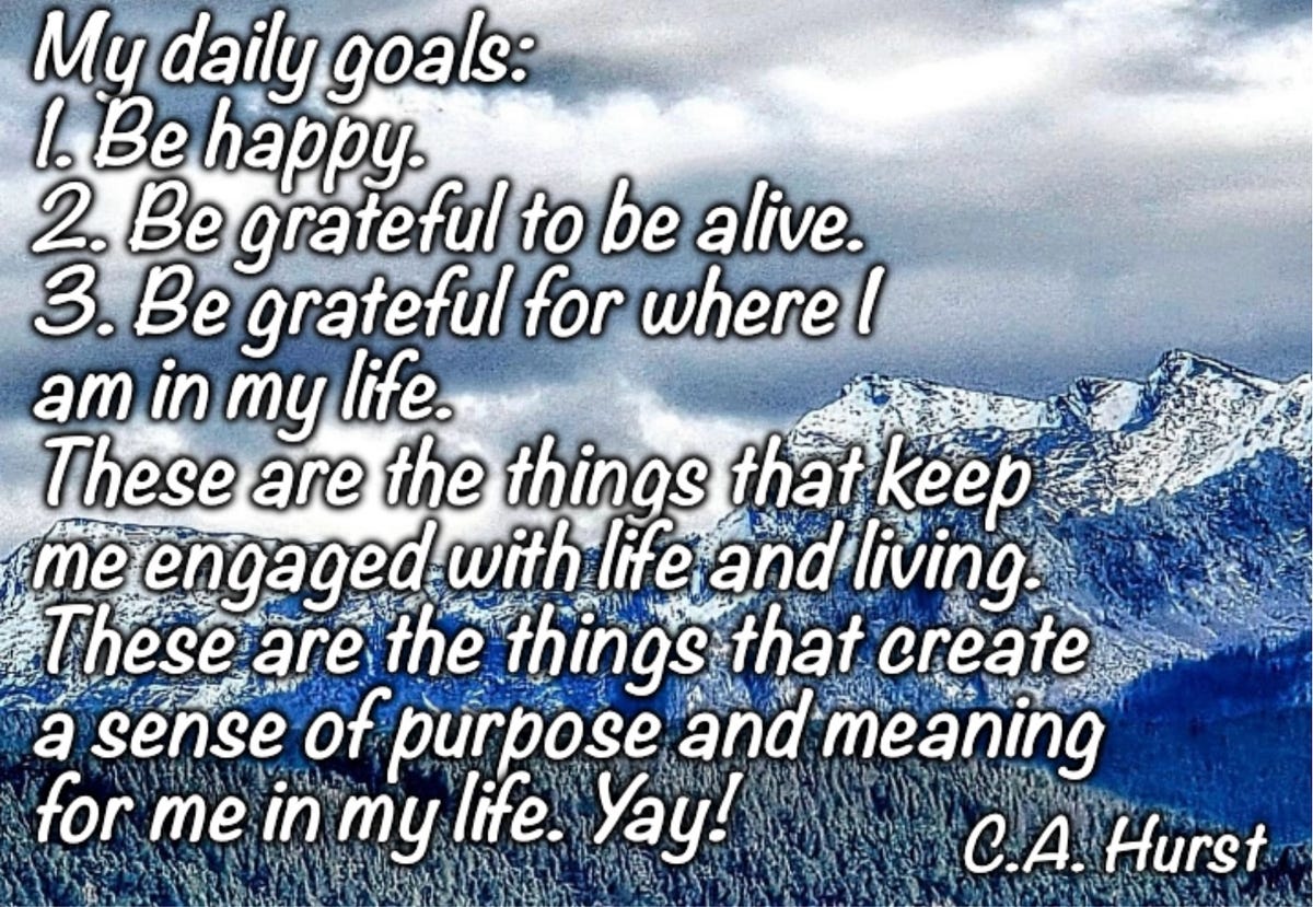 My daily goals: | by C. A. Hurst | Oct, 2024 | Medium