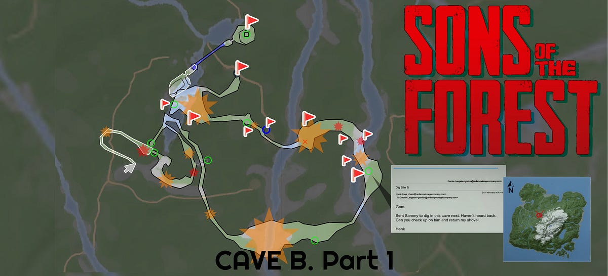 🚁Cave B. ① How to get Cross, Artifacts 3 | Sons of the Forest | by ...