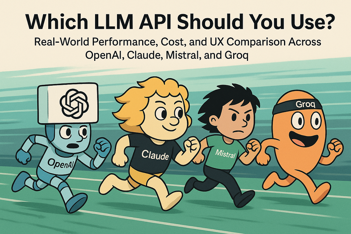 “Which LLM API Should You Use?” — Real-World Performance, Cost, and UX ...