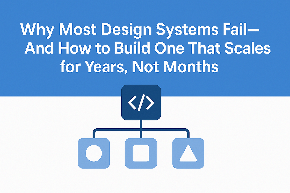 Why Most Design Systems Fail — and How to Build One That Scales for ...