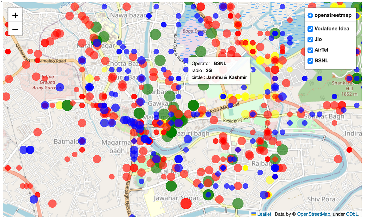 Indian Mobile Networks Geo Analysis — Using Folium & PlotLy | by Sachin ...