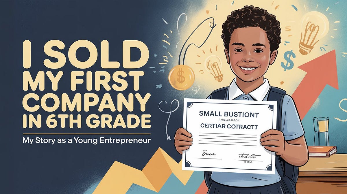 The Entrepreneur Who Sold His First Company in 6th Grade | by Kashif Bin Umer | Nov, 2025 | Medium
