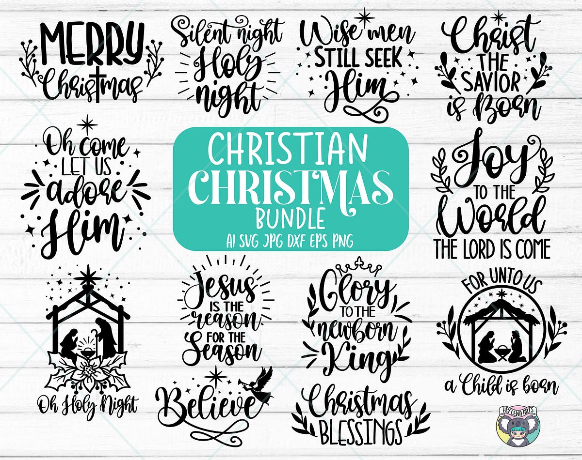 Christmas svg bundle, Religious Christmas svg bundle, Christmas tee SVG ...