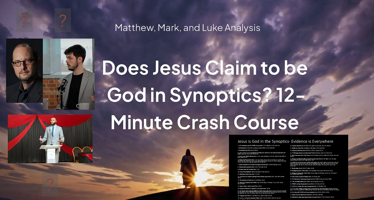 VIDEO CRASH COURSE AND GUIDE: Did Jesus Claim to Be God in Matthew ...