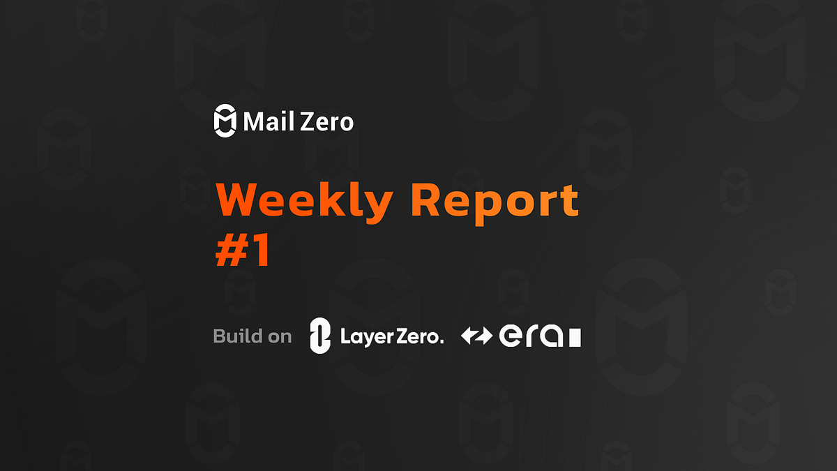 MailZero Weekly Report #1 | by MailZero | Medium