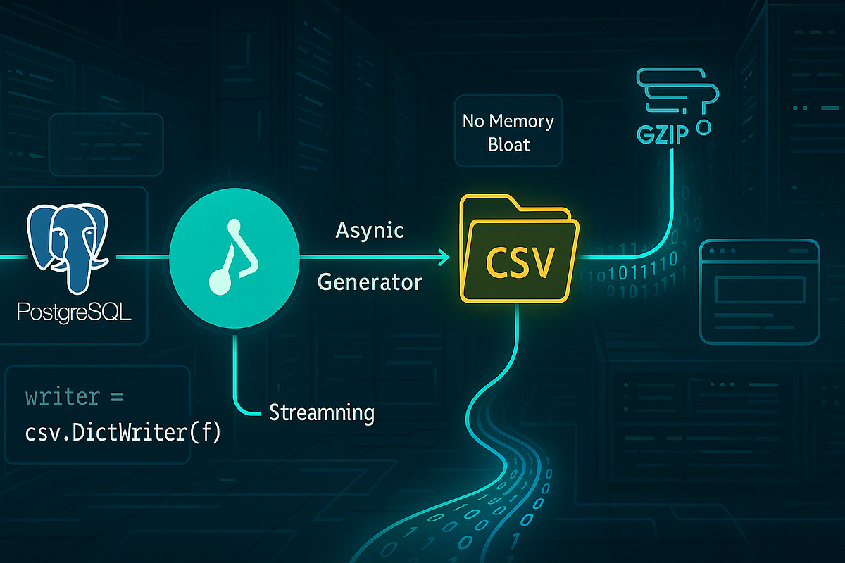Serving 1M+ CSV Exports with FastAPI and Streaming Responses Without Memory Bloat | by Hash ...