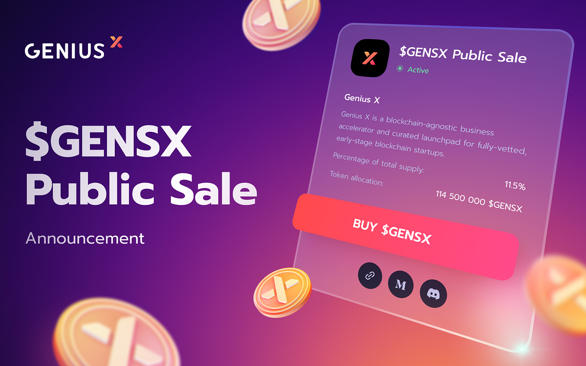 $GENSX Token Public Sale Details. June 1st, 2023, Zug, Switzerland ...
