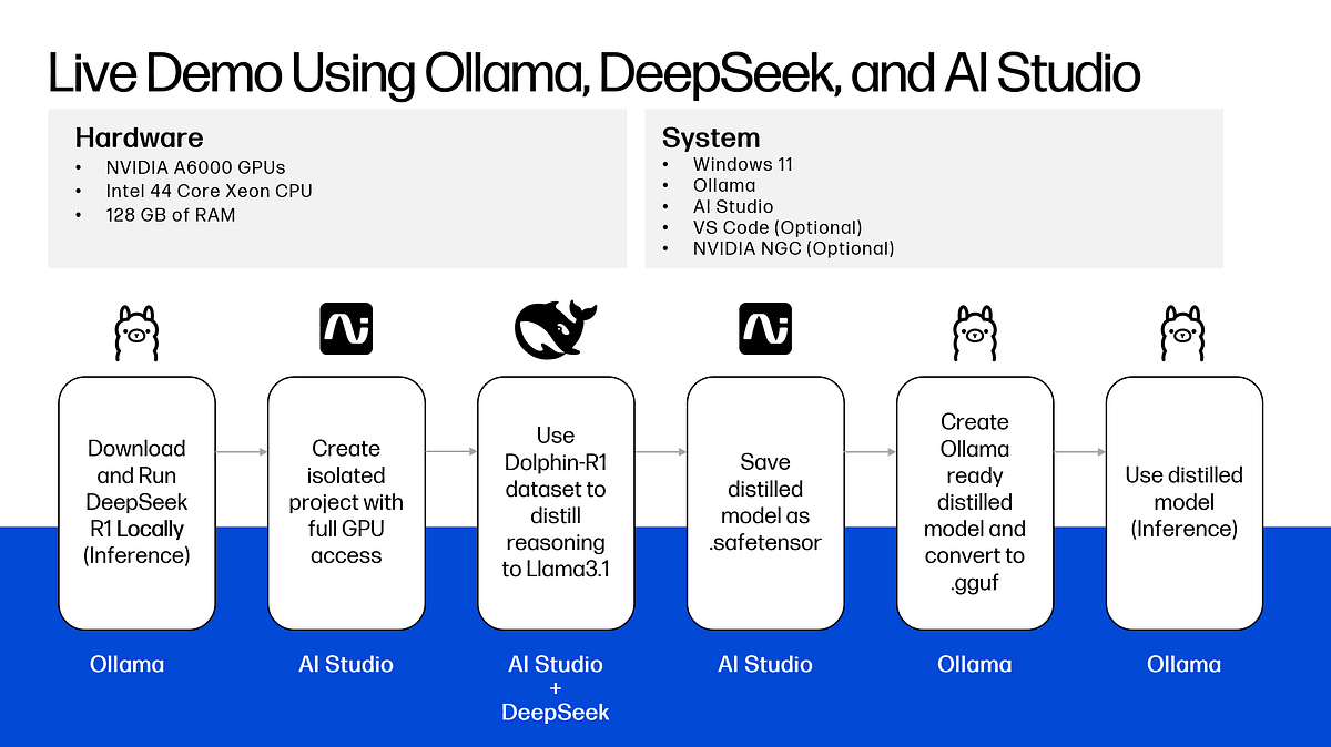 Distilling DeepSeek Into Llama3.1 for Use with Ollama Locally | by Rick ...