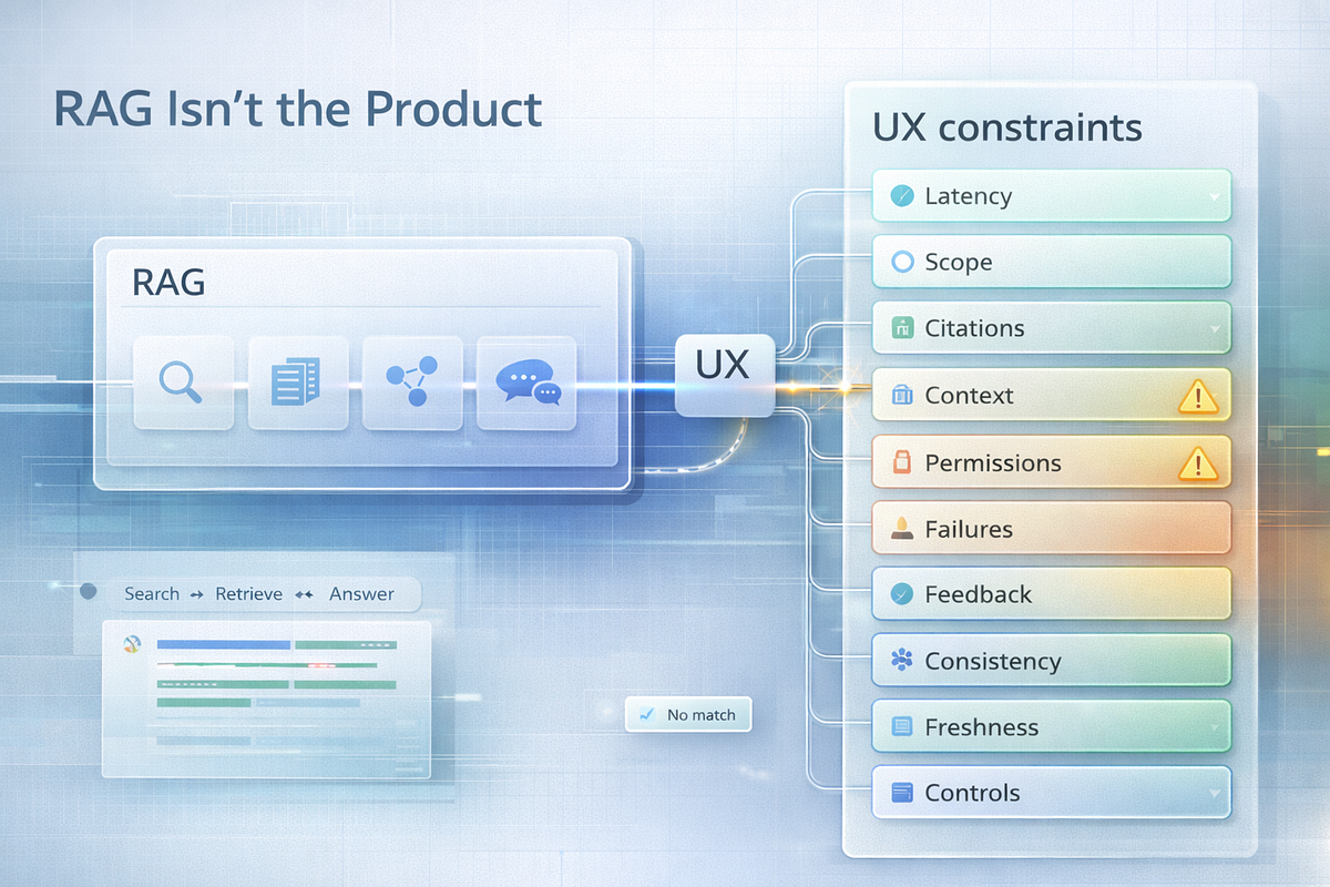 RAG Isn’t Your Product: 11 UX Constraints | by Quaxel | Feb, 2026 | Medium