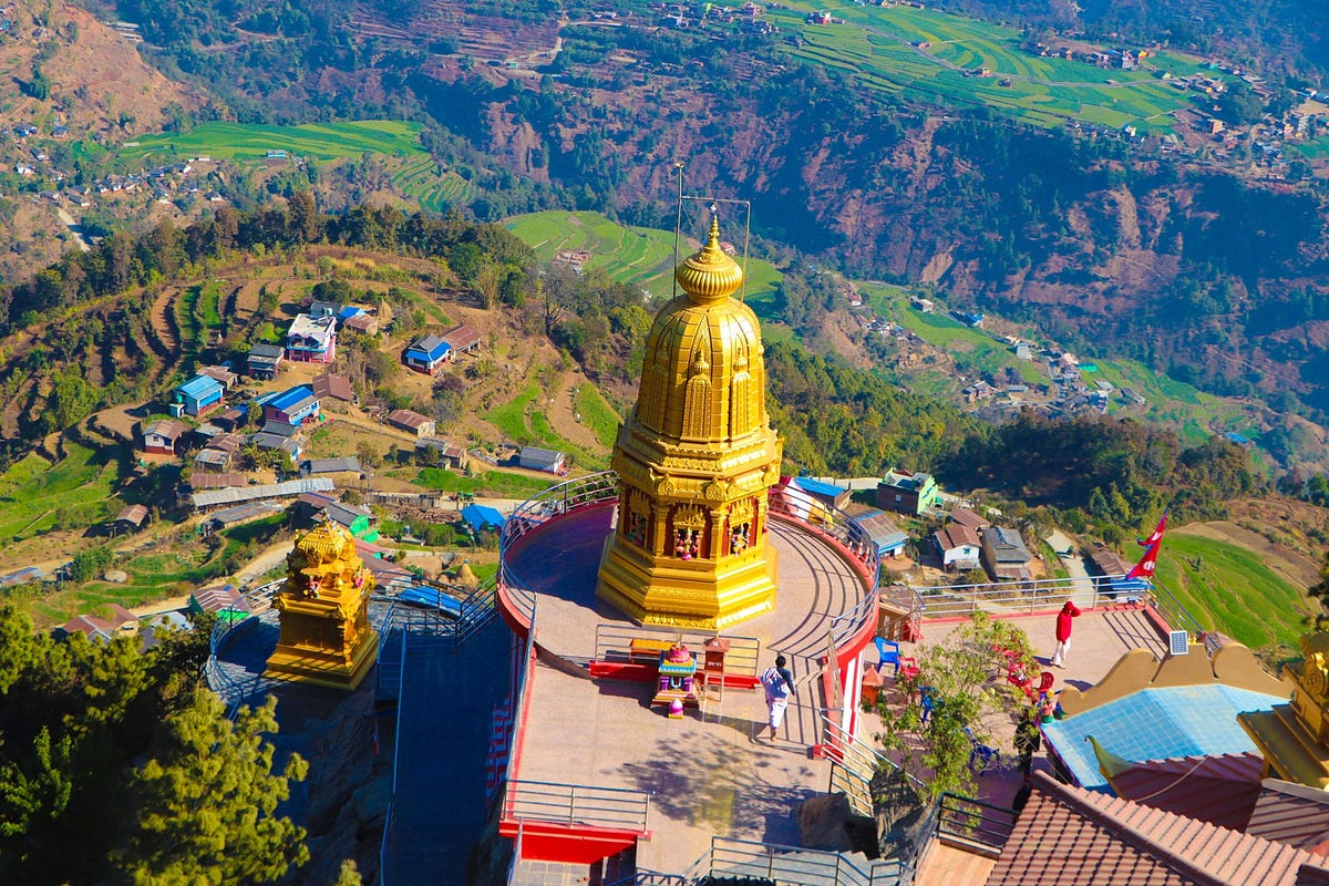 Gandaki Mata Temple located in Panchakot, Baglung. Over 200 tourists ...