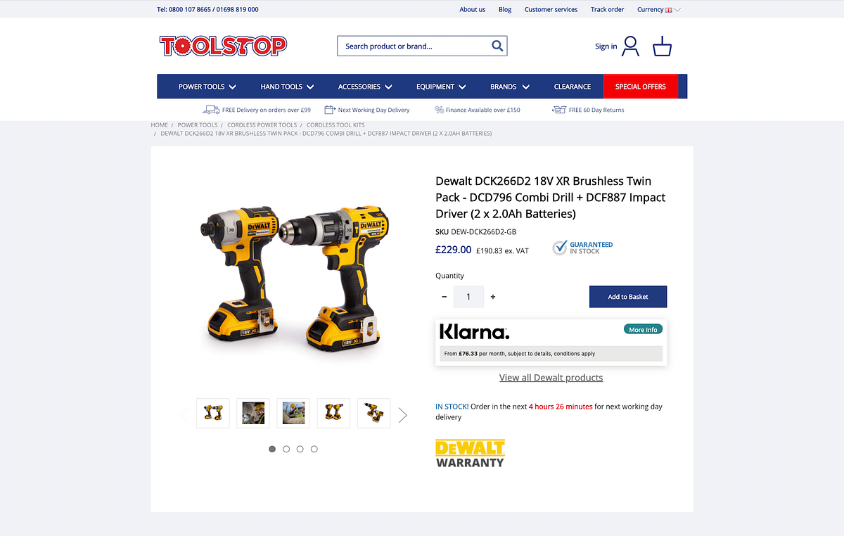 Redesign of Toolstop’s Product Page | by Declan Malone | Medium
