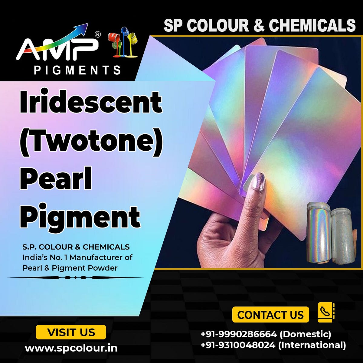 Iridescent pearl pigments. Iridescent ( Twotone ) Pearl Pigment… | by ...