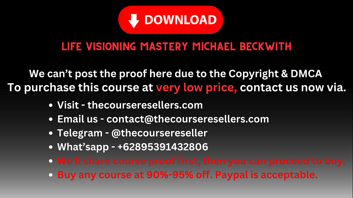 [12.98$] — {Life Visioning Mastery Michael Beckwith} - Paisabazaar - Medium