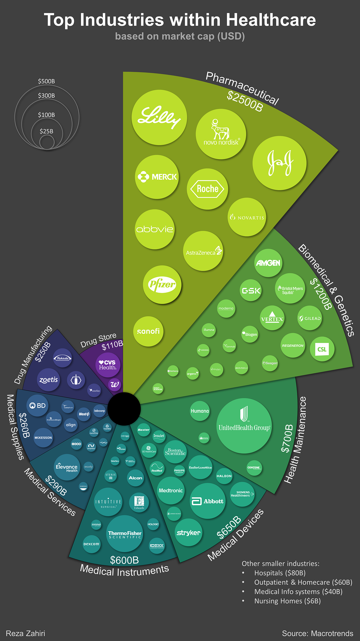 Top industries within the Healthcare Sector! | by Reza Zahiri | Medium