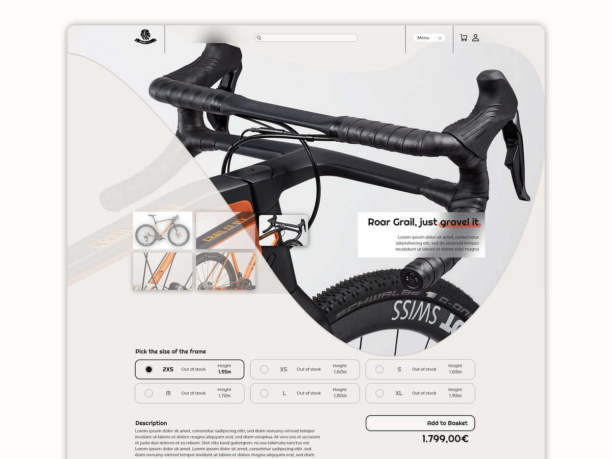 Bike shop page design process. Main features | by Rui Bernardes | Medium