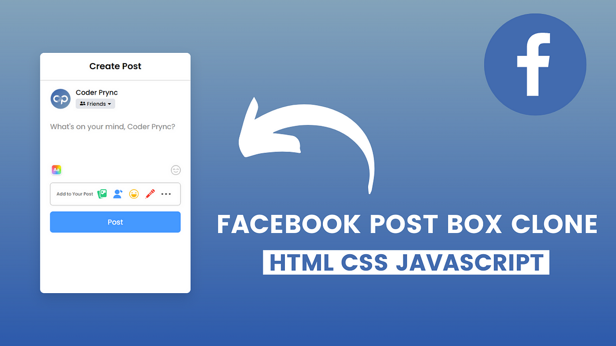 How To Make Post Box Like Facebook Princekhadgi Medium