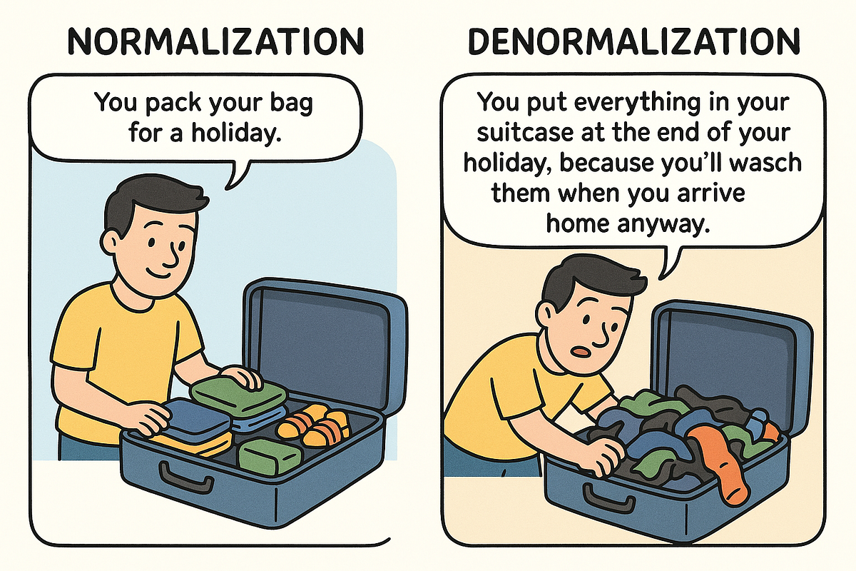 SQL Packing Guide: Normalization vs Denormalization in Your Suitcase ...