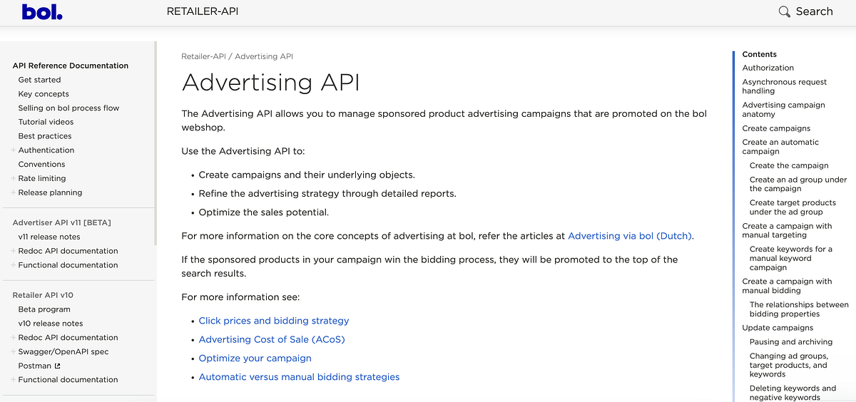 BOL.com Sponsored Products API: an inside look | by Frederic @Mimbi ...