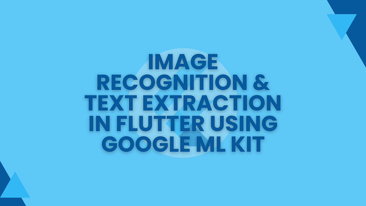 Image Recognition & Text Extraction in Flutter Using Google ML Kit | by ...