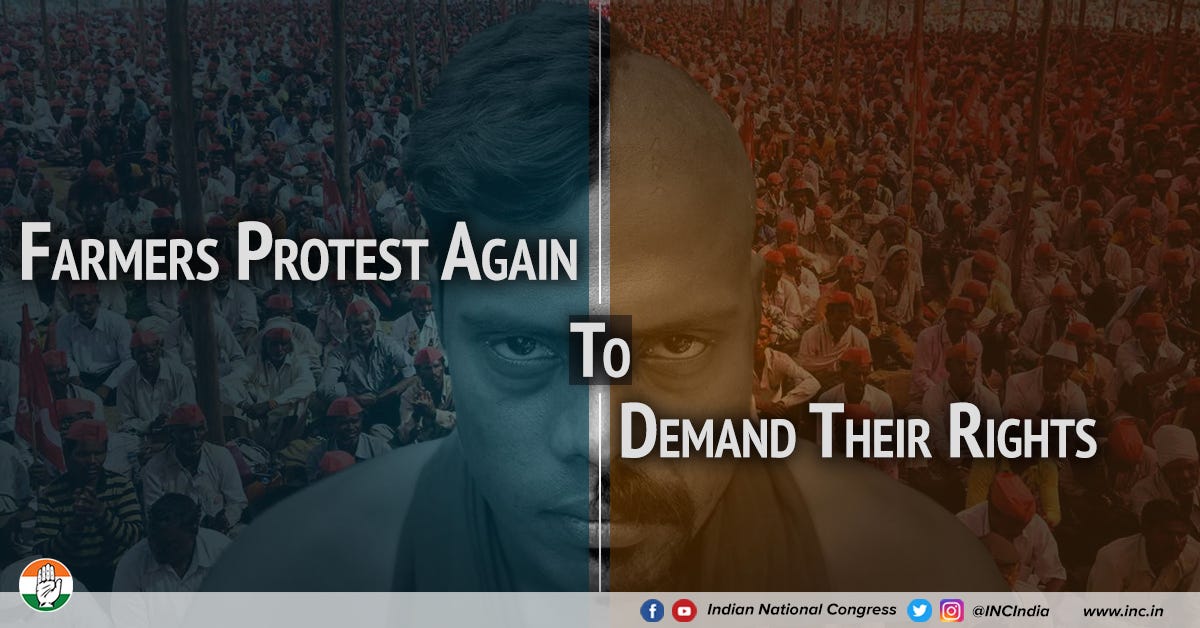 Farmers Protest again to demand their rights | by Indian National ...