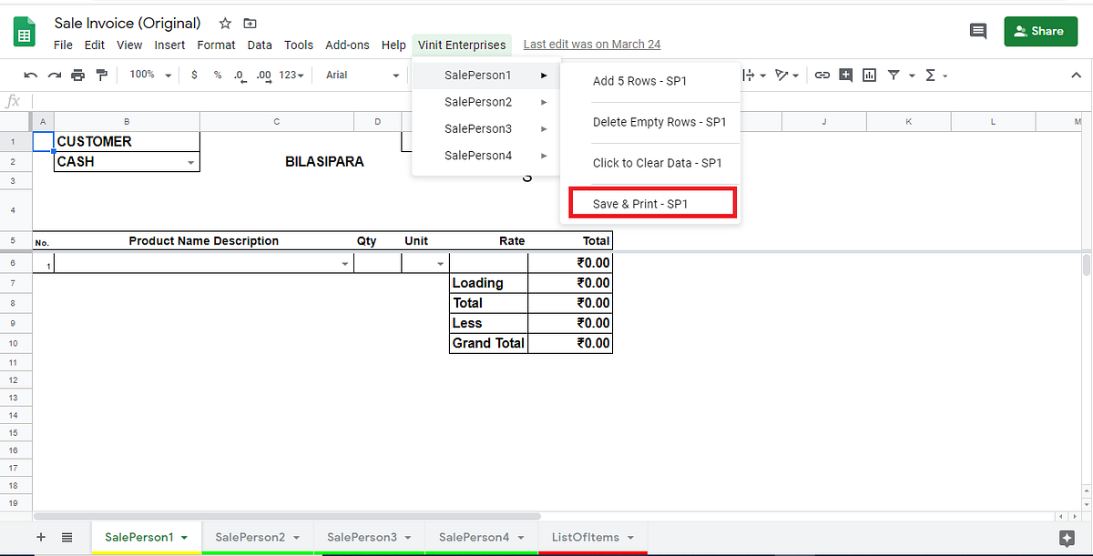 Direct Printing from Google Sheets | Medium