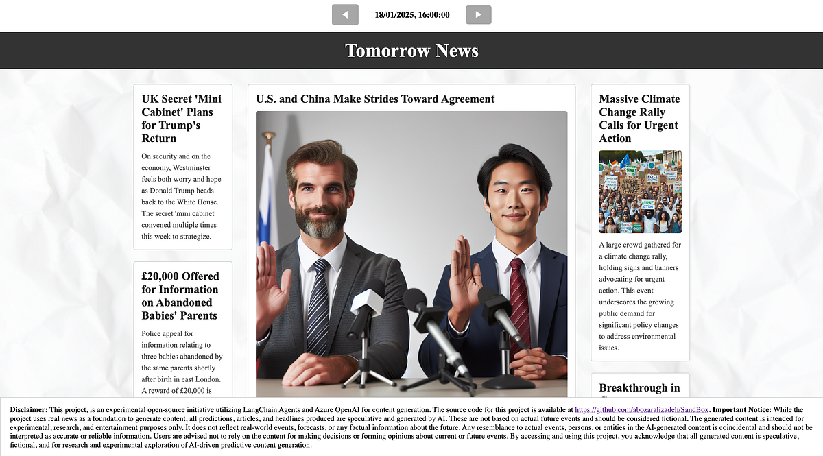 Tomorrow News: How AI Crafts Future’s Headlines and Stories | by Abozar ...