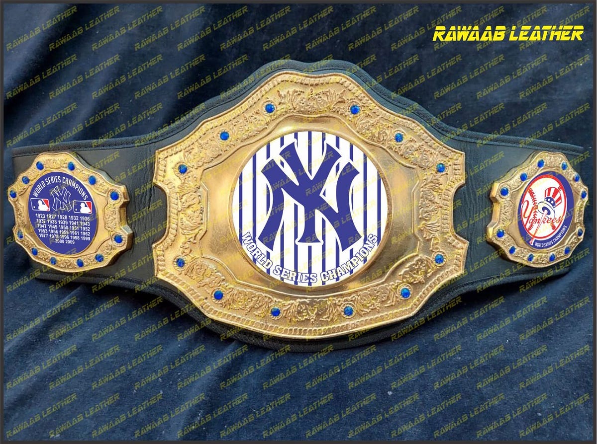 NY NEW YORK YANKEES CHAMPIONSHIP BELT — WORLD CHAMPIONSHIP BELT ...