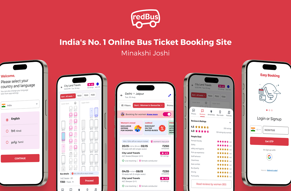 Enhancing the bus ticket booking experience in the redBus app for women ...