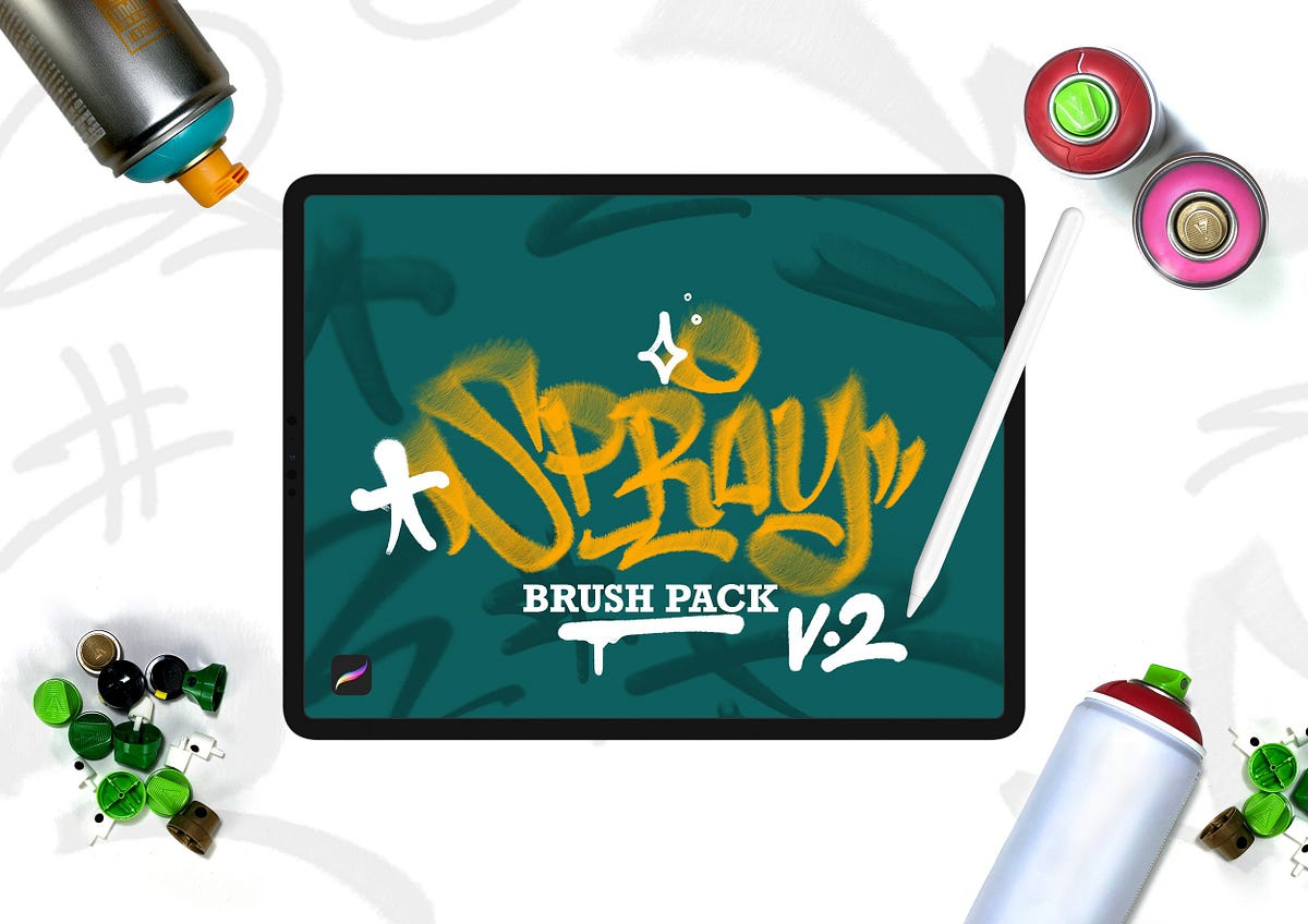 Procreate Brush Pack | Bakeroner.com - Procreate Graffiti - Medium