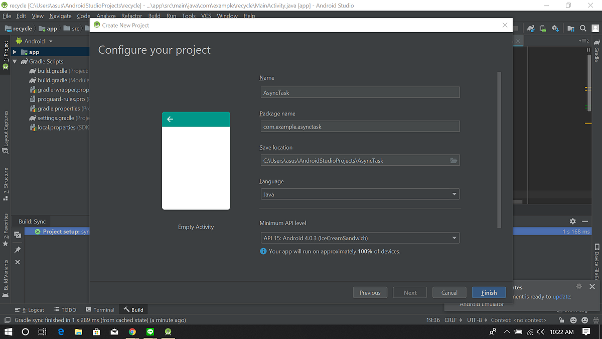 Android Studio : Background Task. Muhammad Farhan Zuhdy (1202160321) | by farhan zuhdy | Medium