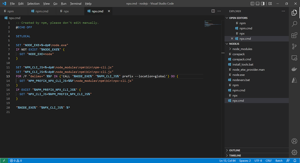 npm WARN config global ` — global`, ` — local` are deprecated. Use ` — location=global` instead ...