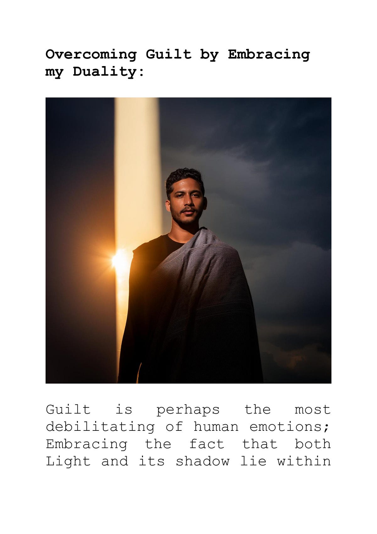 Overcoming Guilt by embracing my Duality: - Amit Gujral -Truth be told ...